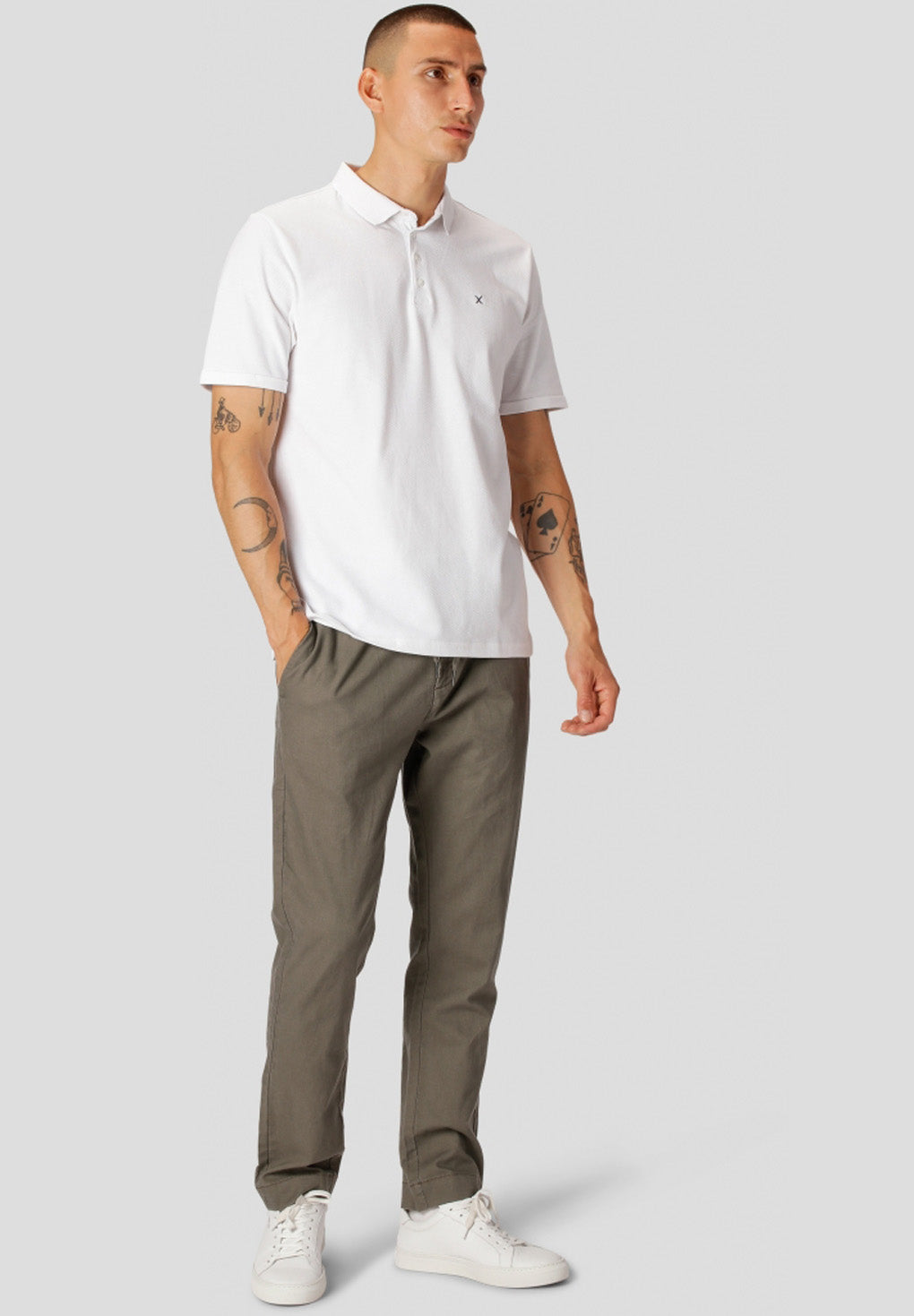 Clean Cut Silkeborg Stretch Polo White - Stillo.dk – Stillo
