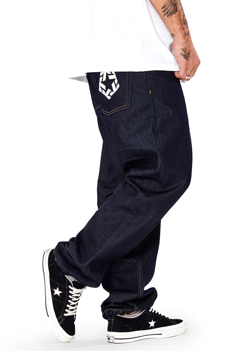 Tribal Gear T-Star Baggy Jeans Raw Indigo - Stillo.dk – Stillo